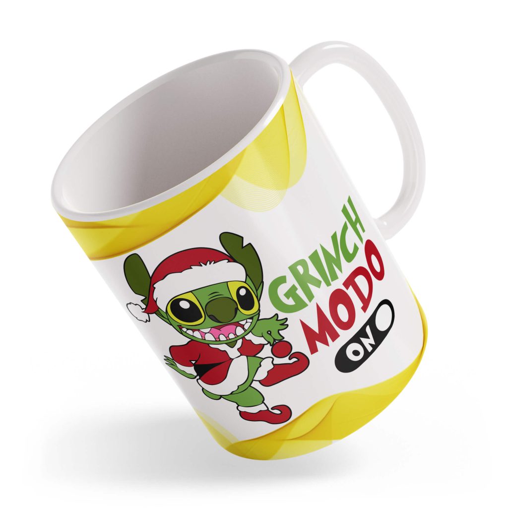 Taza Stitch "grinch modo on" - Magink